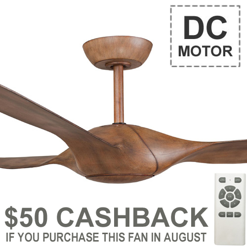 Origin DC Koa Ceiling Fan with DC Motor - Koa 56"
