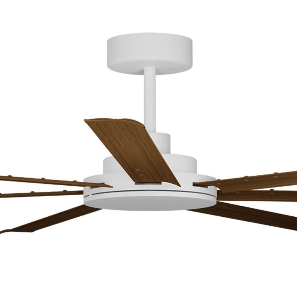Alula SMART DC Ceiling Fan by Calibo. White / Koa 80" | Ceiling Fans ...