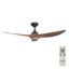 Evolve Ceiling Fan by Hunter Pacific with LED light. Black / Koa 48 ...