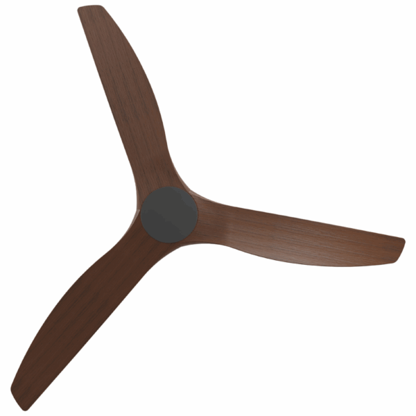 CloudFan SMART DC Fan by Calibo with LED - Black with Koa 52" | Ceiling ...