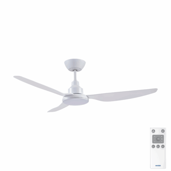 Glacier DC Ceiling Fan by Ventair with LED Light. White 52 inch ...