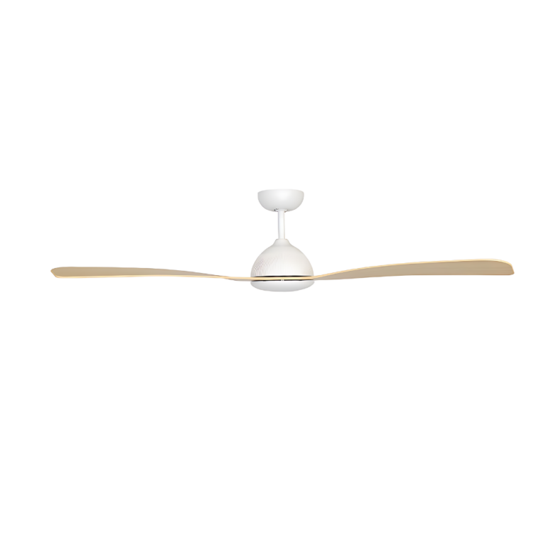 Groove Ceiling Fan by Claro. White / Light Timber Style ABS blades 52 ...