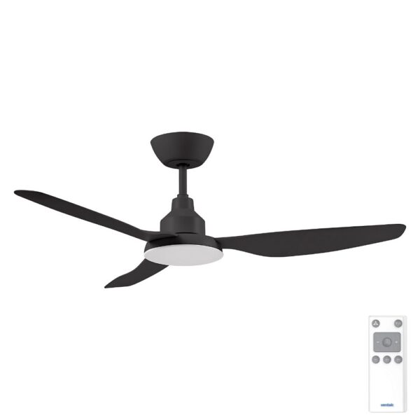 Glacier Ceiling Fan by Ventair with LED light. Black 52 inch | Ceiling ...