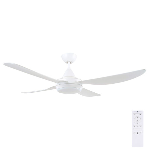 Vector Ceiling Fan by Brilliant with LED Light. White 52 inch | Ceiling ...